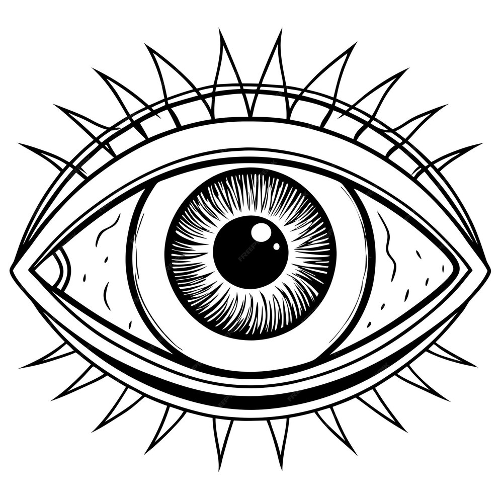 An eye with the word eye on it | Premium AI-generated vector An eye with the word eye on it | Premium AI-generated vector