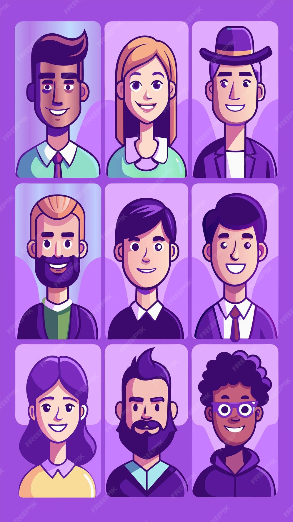 Premium Vector The Face Of The Cartoon Character