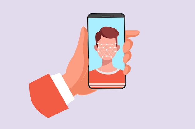 Premium Vector | Face recognition voice authentication and retina ... Premium Vector | Face recognition voice authentication and retina ...