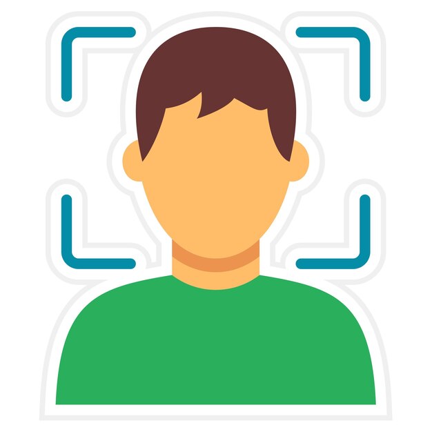 Premium Vector | Face scanner icon Premium Vector | Face scanner icon