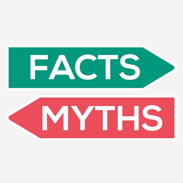 Premium Vector | Fact vs Myth Logo concept vector illustration Premium Vector | Fact vs Myth Logo concept vector illustration