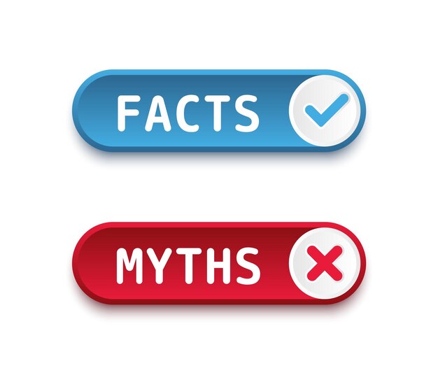 Premium Vector | Facts vs myths true or false facts banners Premium Vector | Facts vs myths true or false facts banners