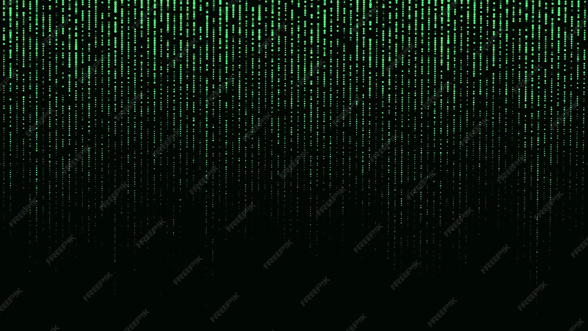 Premium Vector | Falling points of binary code Illustration of the matrixVector digital dark ...