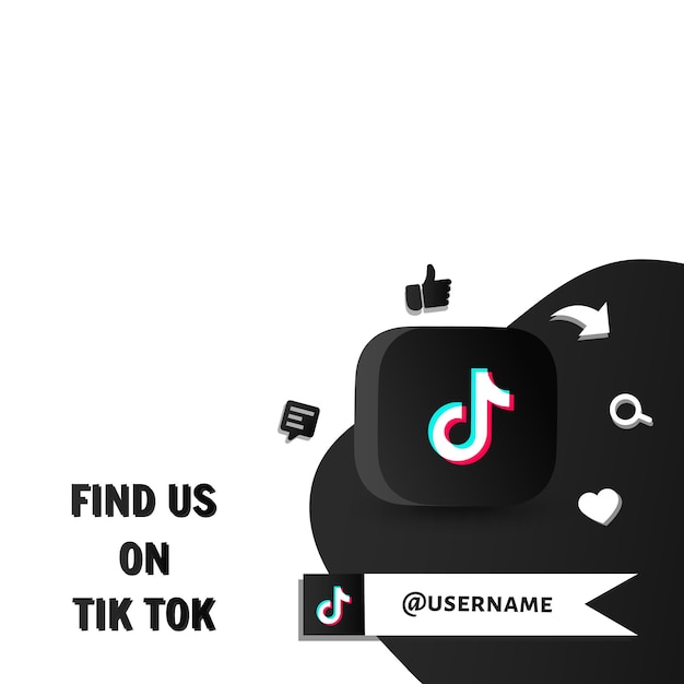 Premium Vector Fallow Us On Tiktok In Vector Illustration