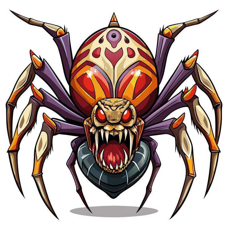 Premium Vector False Widow Spider Sublime Screams Bank Vector