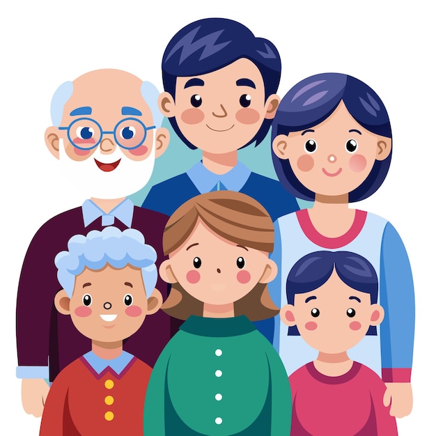 Families Colorful Vector Design | Premium AI-generated vector Families Colorful Vector Design | Premium AI-generated vector