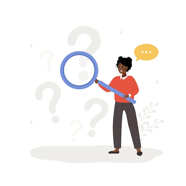 Premium Vector | FAQ concept Premium Vector | FAQ concept