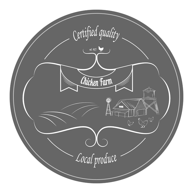 Premium Vector | Farm fresh products badge set vector illustration ... Premium Vector | Farm fresh products badge set vector illustration ...