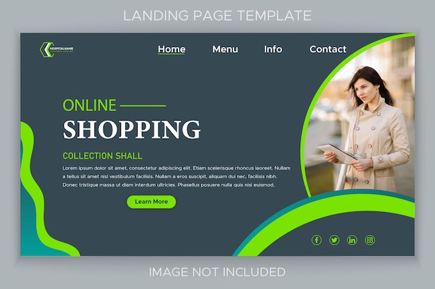Premium Vector | Fashion brand promotion website header landing page ... Premium Vector | Fashion brand promotion website header landing page ...