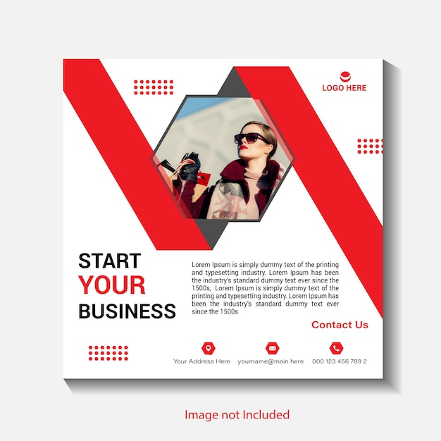 Premium Vector Fashion Social Media Post Design Template