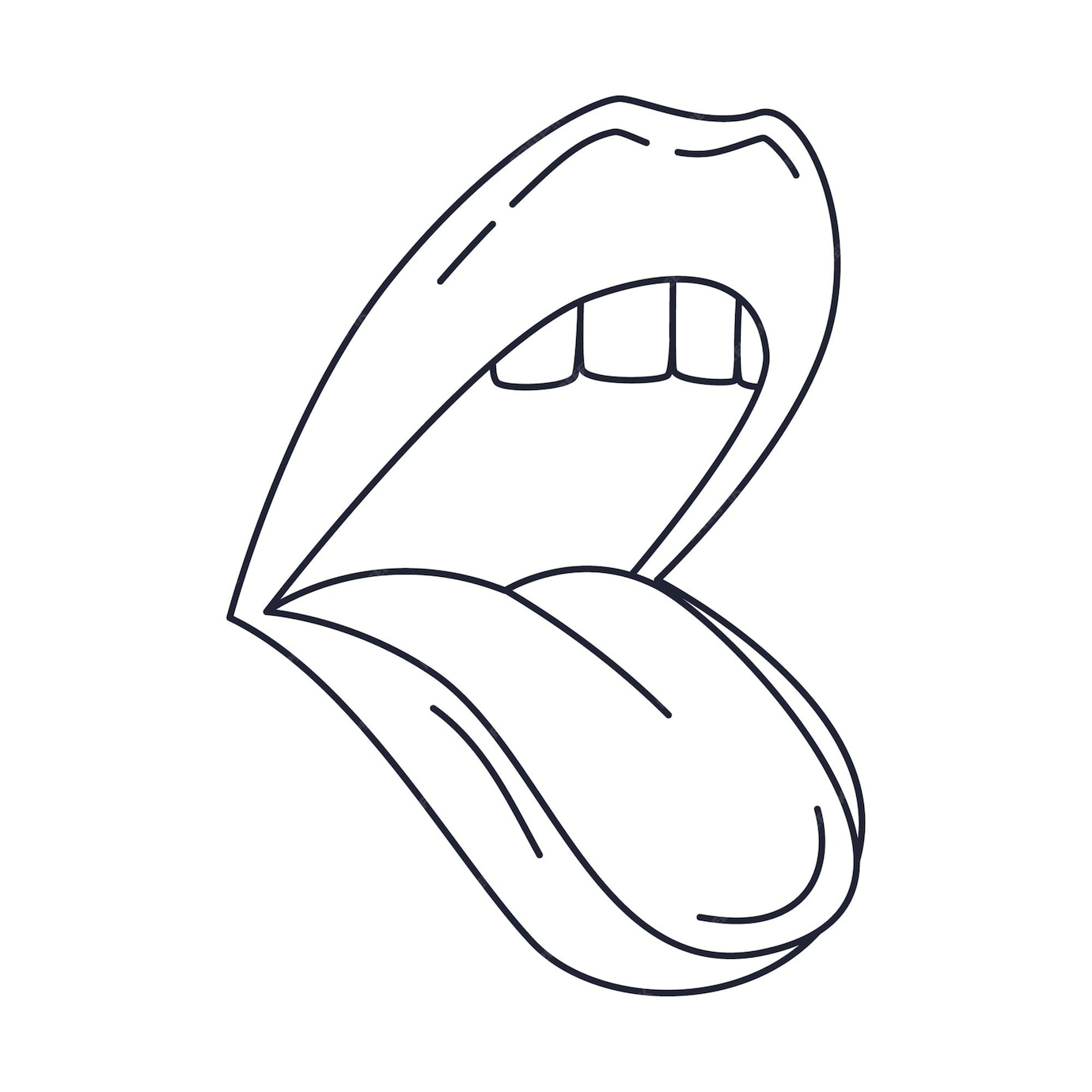 Premium Vector | Female talking singing or screaming open mouth Shows ... Premium Vector | Female talking singing or screaming open mouth Shows ...