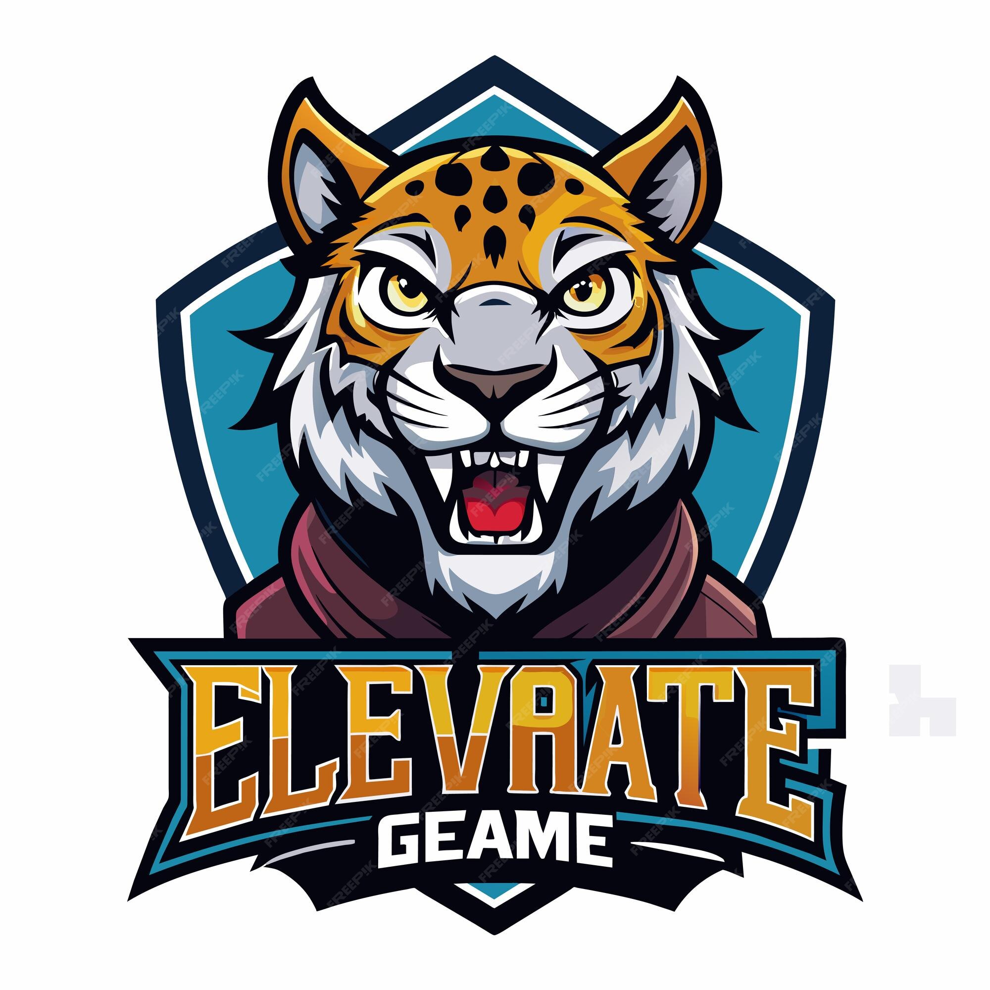 A fierce jaguar mascot logo with a blue shield and the text Elevate ... A fierce jaguar mascot logo with a blue shield and the text Elevate ...