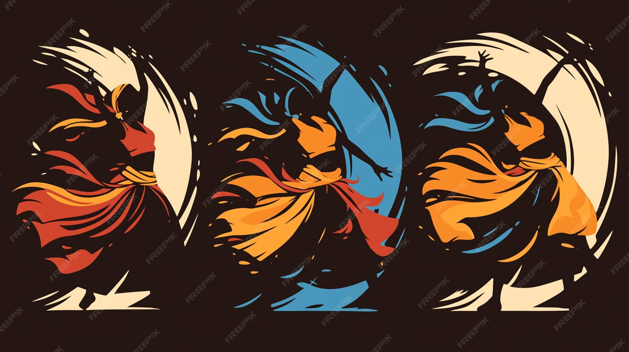 Filipino Pangalay Dance Patterns With Graceful Movements Premium Ai Generated Vector