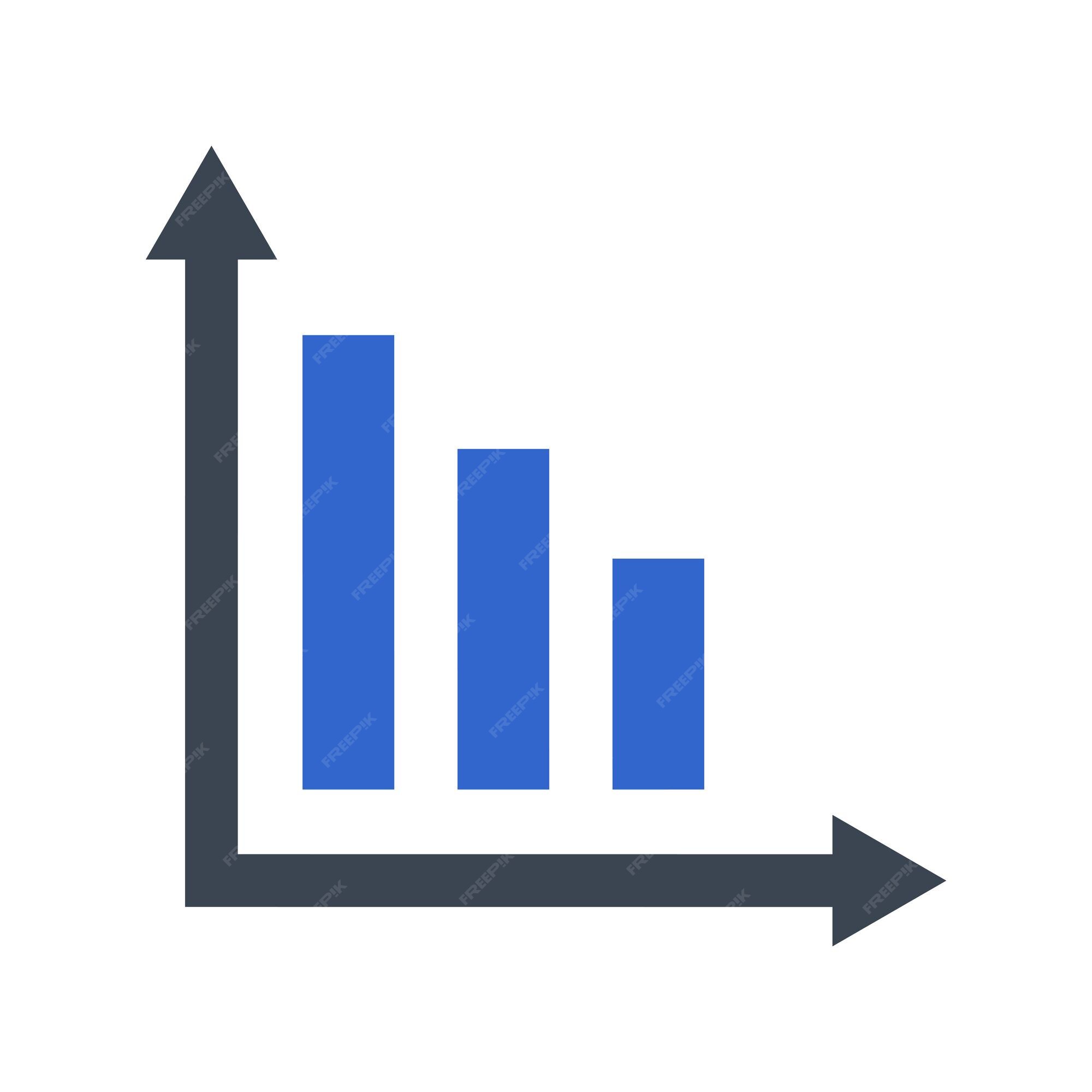 Premium Vector | Financial decrease report icon
