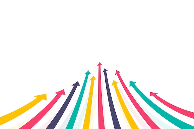Premium Vector | Financial growth arrows with colorful Vector illustration Premium Vector | Financial growth arrows with colorful Vector illustration