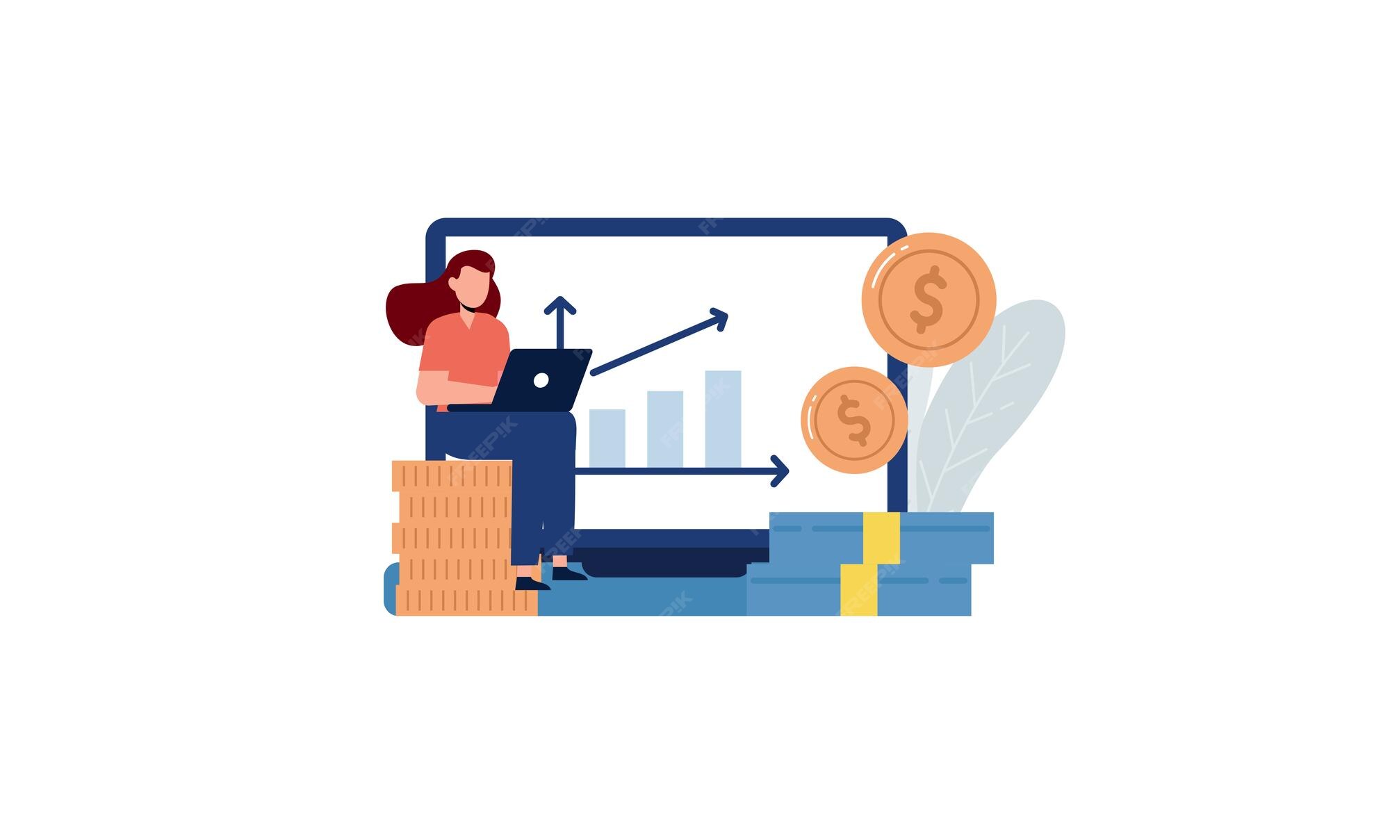 Premium Vector | Financial investment vector illustration Premium Vector | Financial investment vector illustration