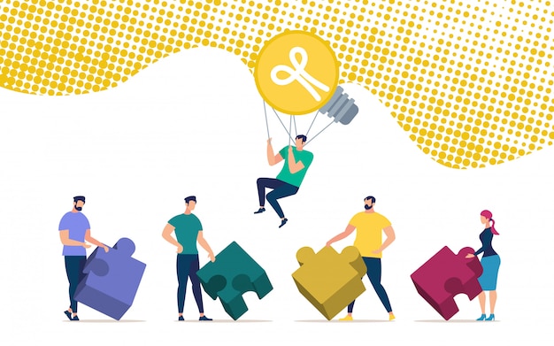 Premium Vector | Finding Solution with Creative Idea Vector Concept Premium Vector | Finding Solution with Creative Idea Vector Concept