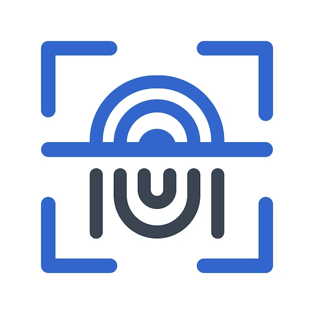 Premium Vector | Fingerprint scanning icon Premium Vector | Fingerprint scanning icon