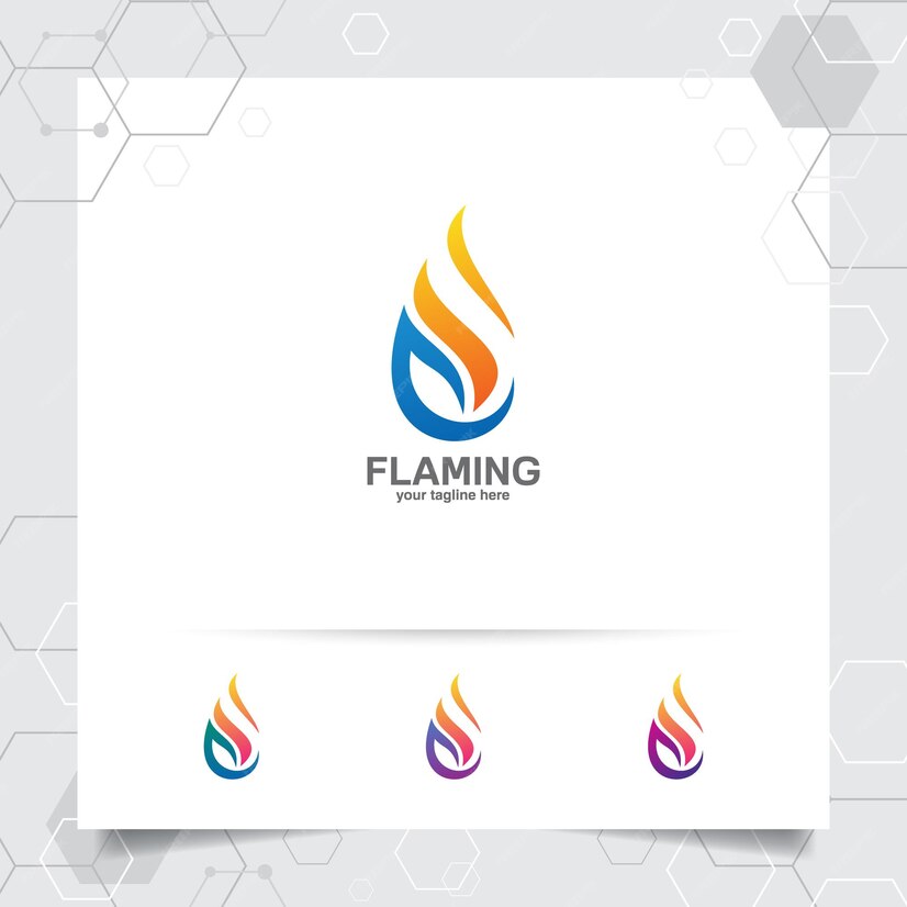 Premium Vector | Fire logo design vector with concept of fire blazing ... Premium Vector | Fire logo design vector with concept of fire blazing ...