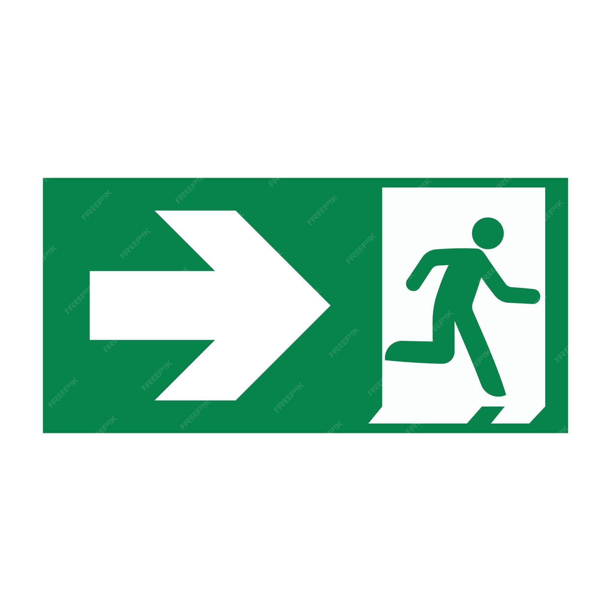 Premium Vector | Fire and safety emergency exit signs Premium Vector | Fire and safety emergency exit signs