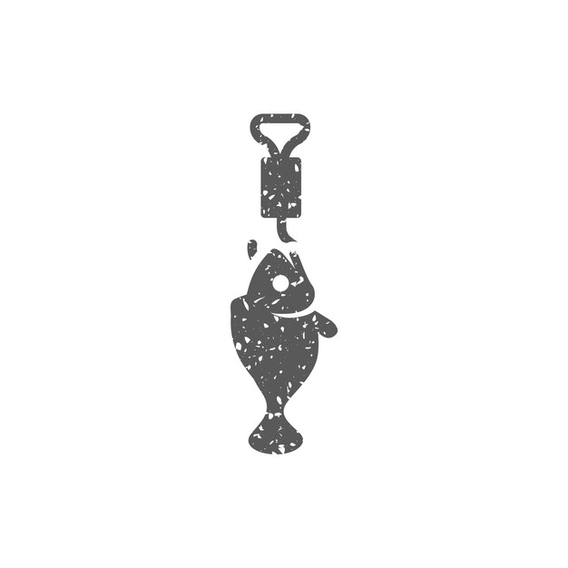 Premium Vector | Fishing scale icon in grunge texture vector illustration Premium Vector | Fishing scale icon in grunge texture vector illustration