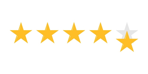 Premium Vector | Five stars customer product rating vector illustration Premium Vector | Five stars customer product rating vector illustration