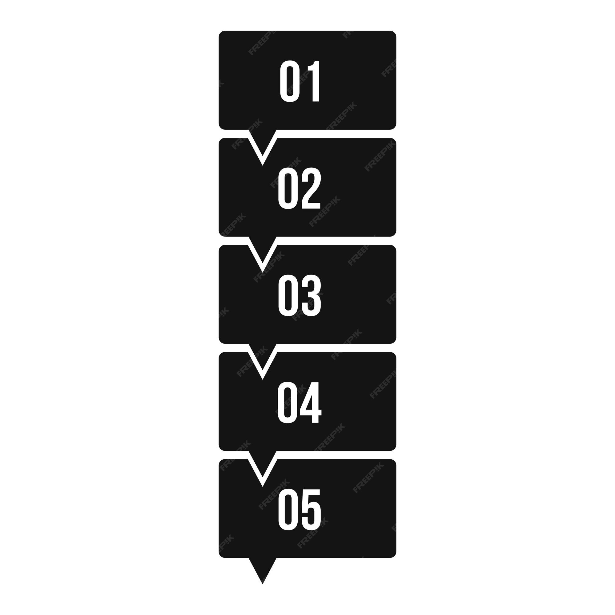Premium Vector | Five steps infographic icon simple illustration of ... Premium Vector | Five steps infographic icon simple illustration of ...