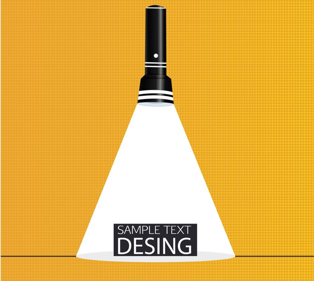 Premium Vector | Flashlight flat illustration. Premium Vector | Flashlight flat illustration.