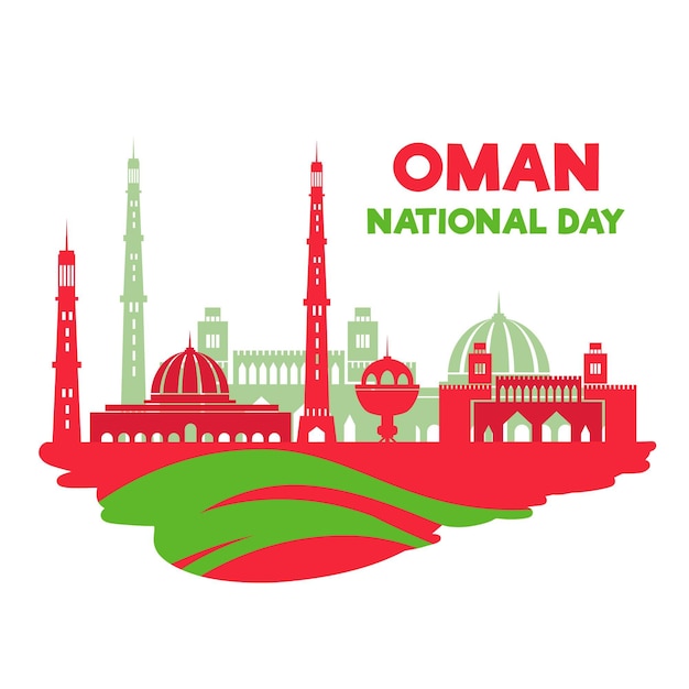Premium Vector Flat Design National Day Of Oman