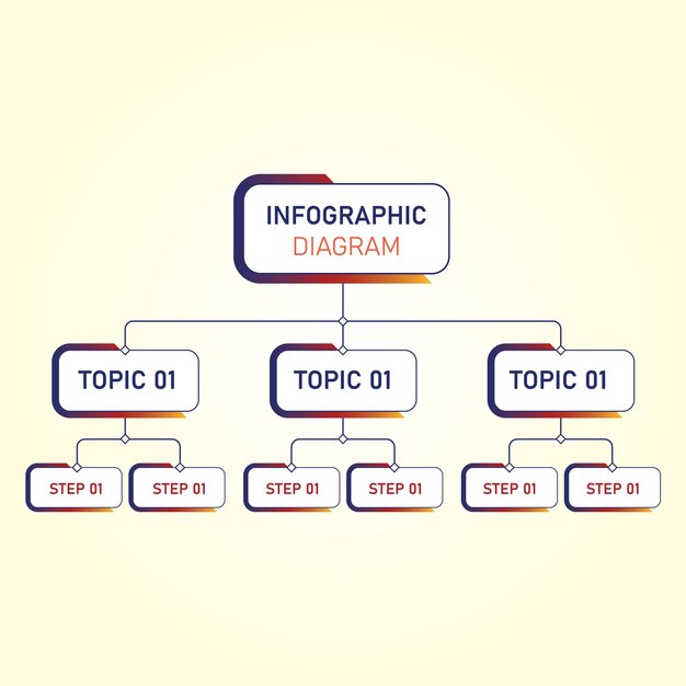 Premium Vector | Flat infographic diagram template Premium Vector | Flat infographic diagram template