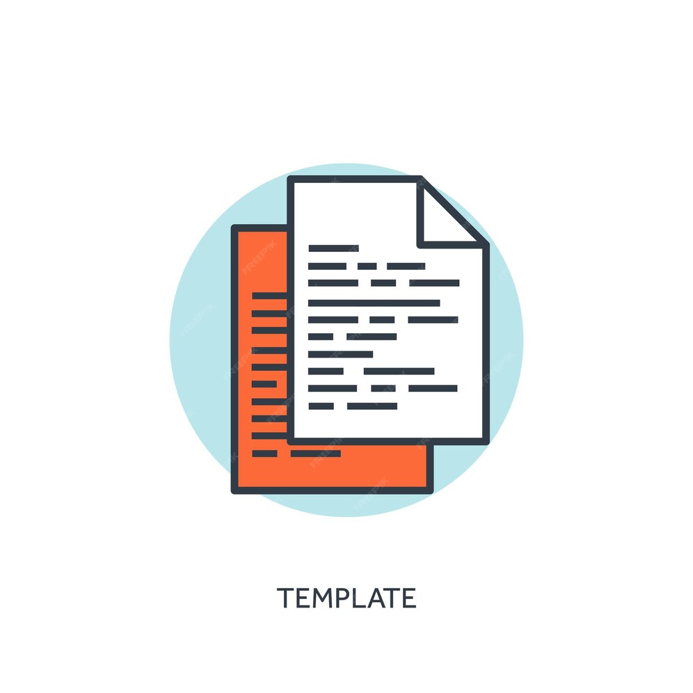 Premium Vector | Flat lined template icon program code programming coding