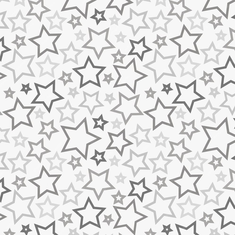 Premium Vector Flat Silver Stars Pattern Design