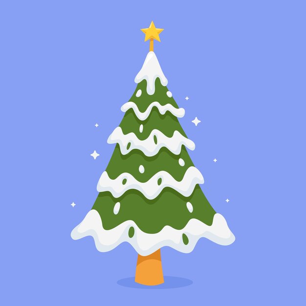 Premium Vector | Flat vector christmas tree icon illustration Premium Vector | Flat vector christmas tree icon illustration