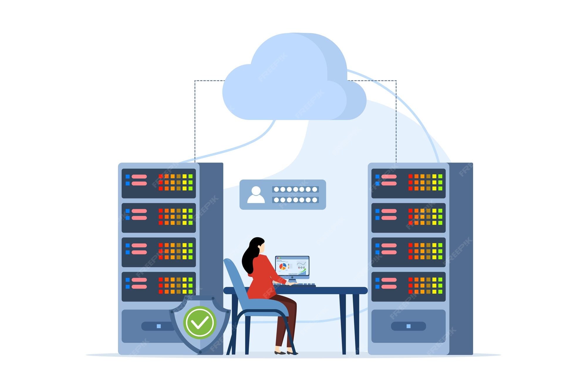 Premium Vector Flat Vector Illustration About Concept Of Database Programmer Or Programming