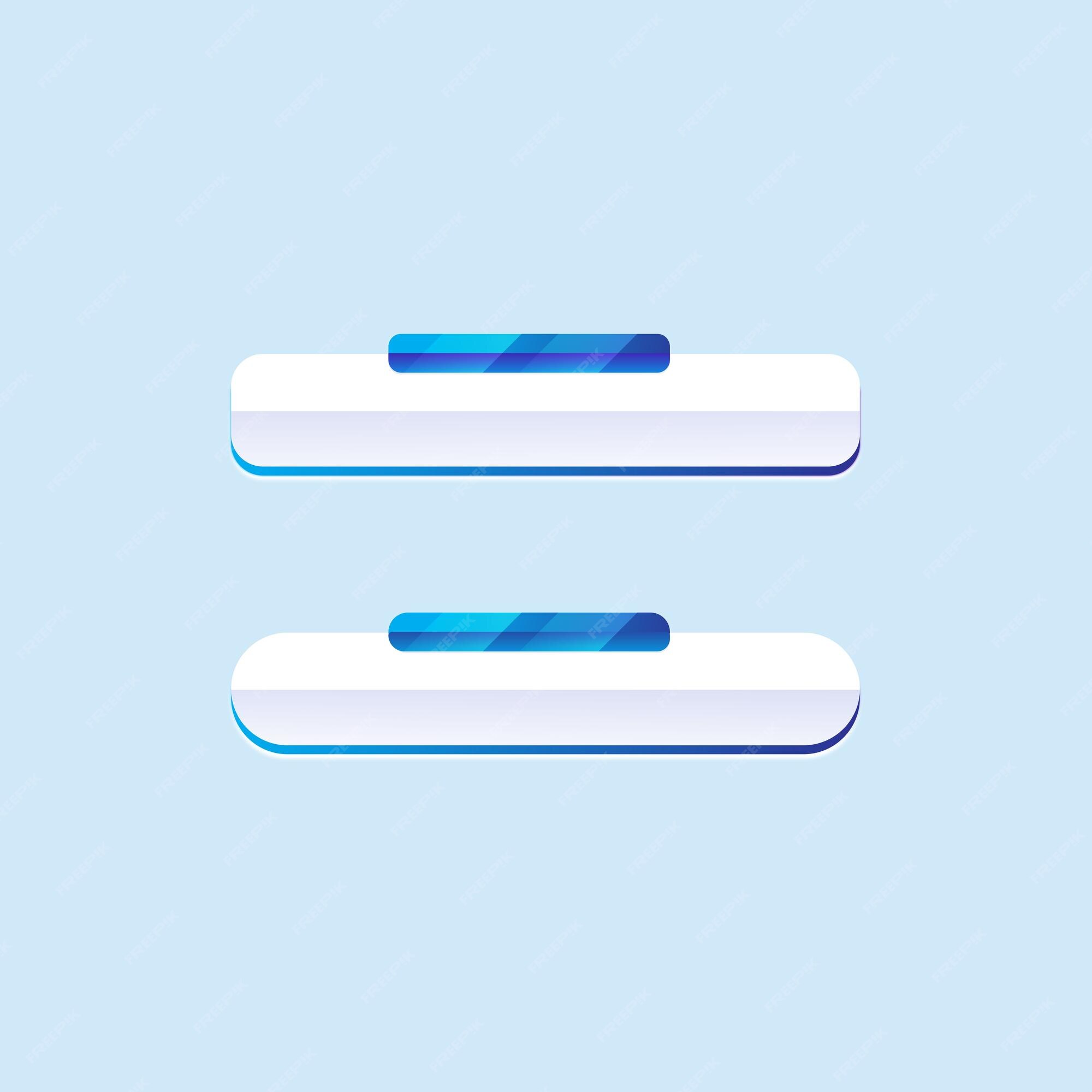 Premium Vector | ﻿flat web button design elements. simple design of ui web buttons