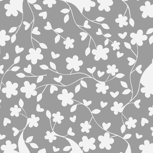 Premium Vector | Floral seamless pattern background Premium Vector | Floral seamless pattern background