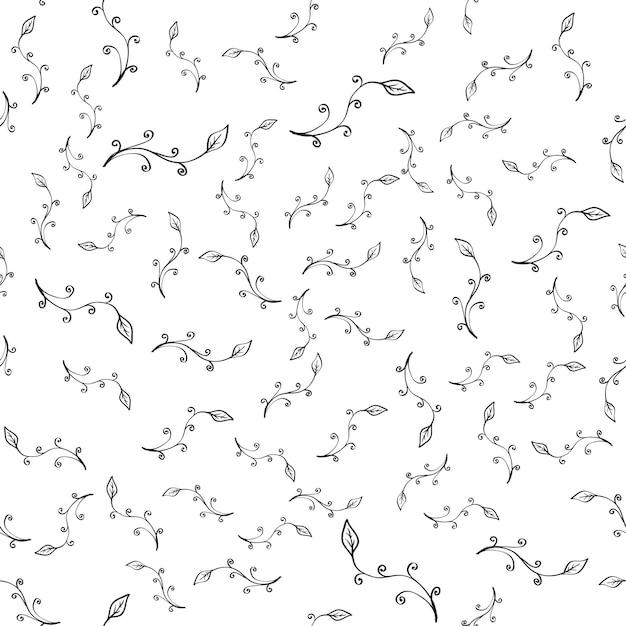 Premium Vector Floral Seamless Pattern Hand Drawn Art