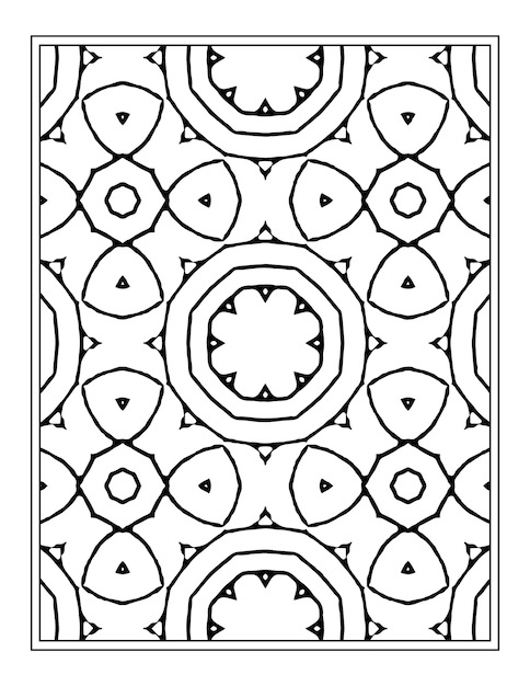 Premium Vector | Flowers mandala kdp coloring page design Premium Vector | Flowers mandala kdp coloring page design