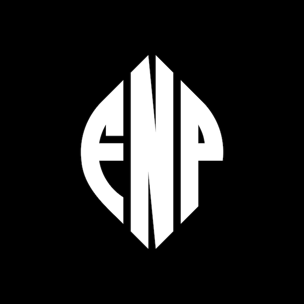Premium Vector Fnp Circle Letter Logo Design With Circle And Ellipse Shape Fnp Ellipse Letters