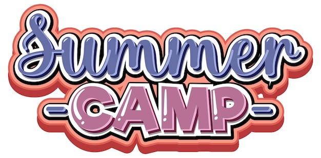 Premium Vector | Font design for word summer camp Premium Vector | Font design for word summer camp