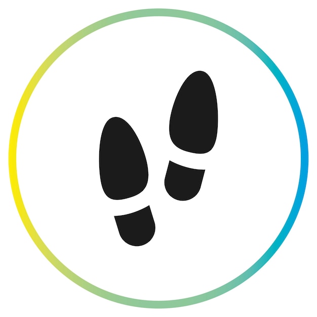Premium Vector | Foot steps icon vector Premium Vector | Foot steps icon vector