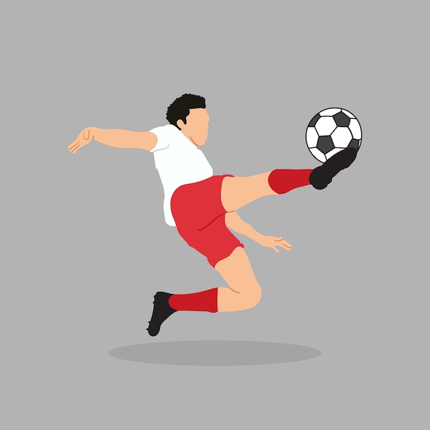 Premium Vector | Football player flat design vector illustration Premium Vector | Football player flat design vector illustration