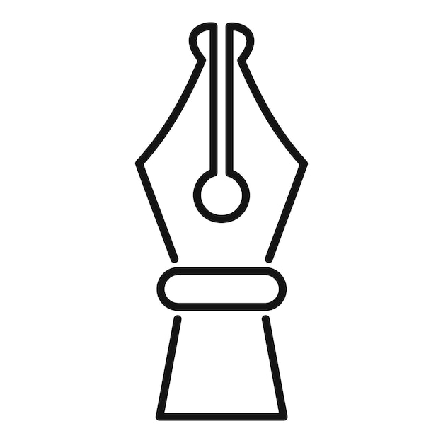 Premium Vector | Fountain pen nib drawing tool for writing and ... Premium Vector | Fountain pen nib drawing tool for writing and ...