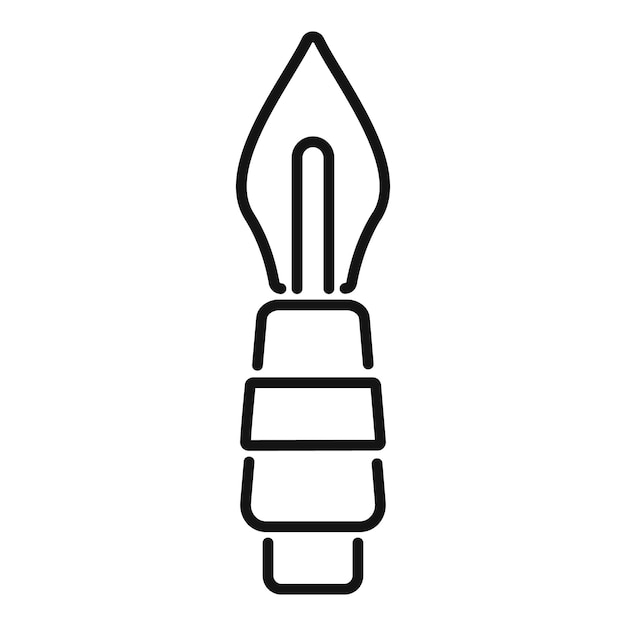 Premium Vector | Fountain pen nib drawing tool for writing elegant letters Premium Vector | Fountain pen nib drawing tool for writing elegant letters