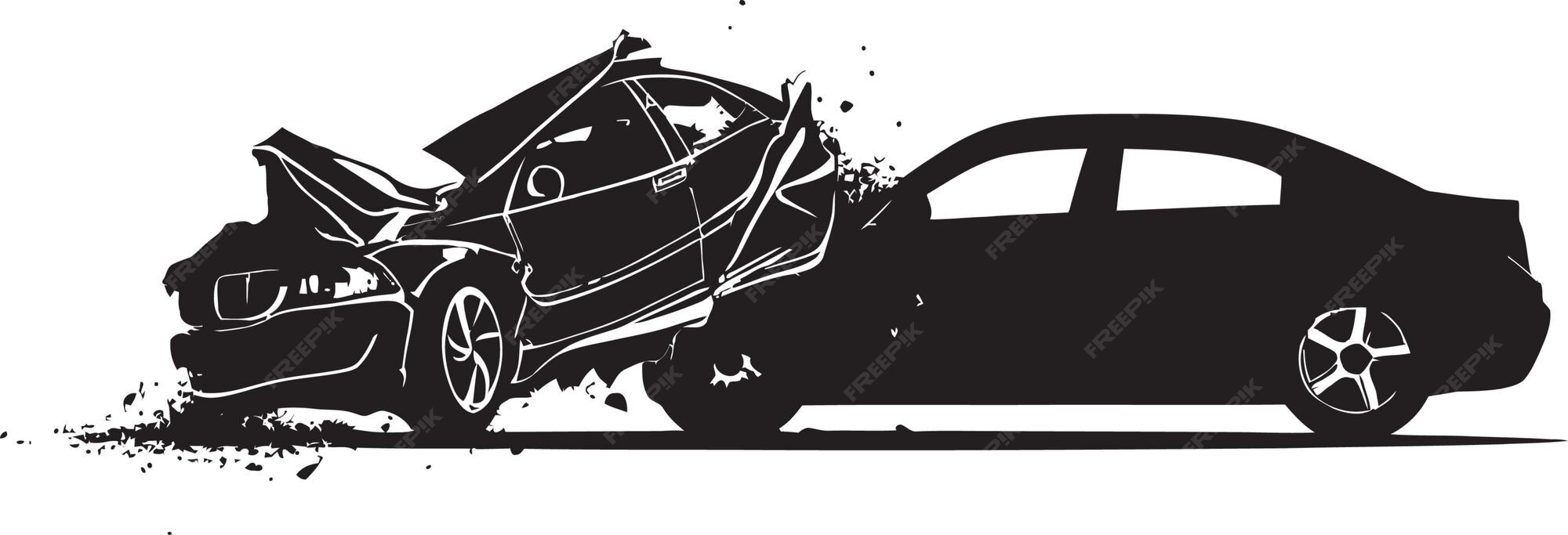 Premium Vector | Fractured elegance black car collision icon collision ... Premium Vector | Fractured elegance black car collision icon collision ...