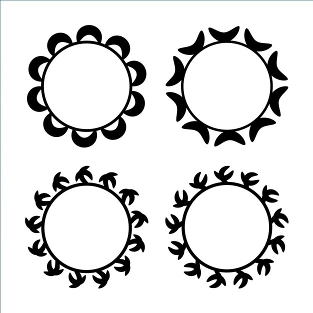 Premium Vector | Free vector empty blank labels or circular stamps set ... Premium Vector | Free vector empty blank labels or circular stamps set ...