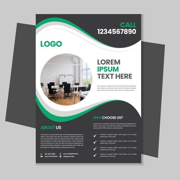 Premium Vector | Free Vector Flyer Template Premium Vector | Free Vector Flyer Template