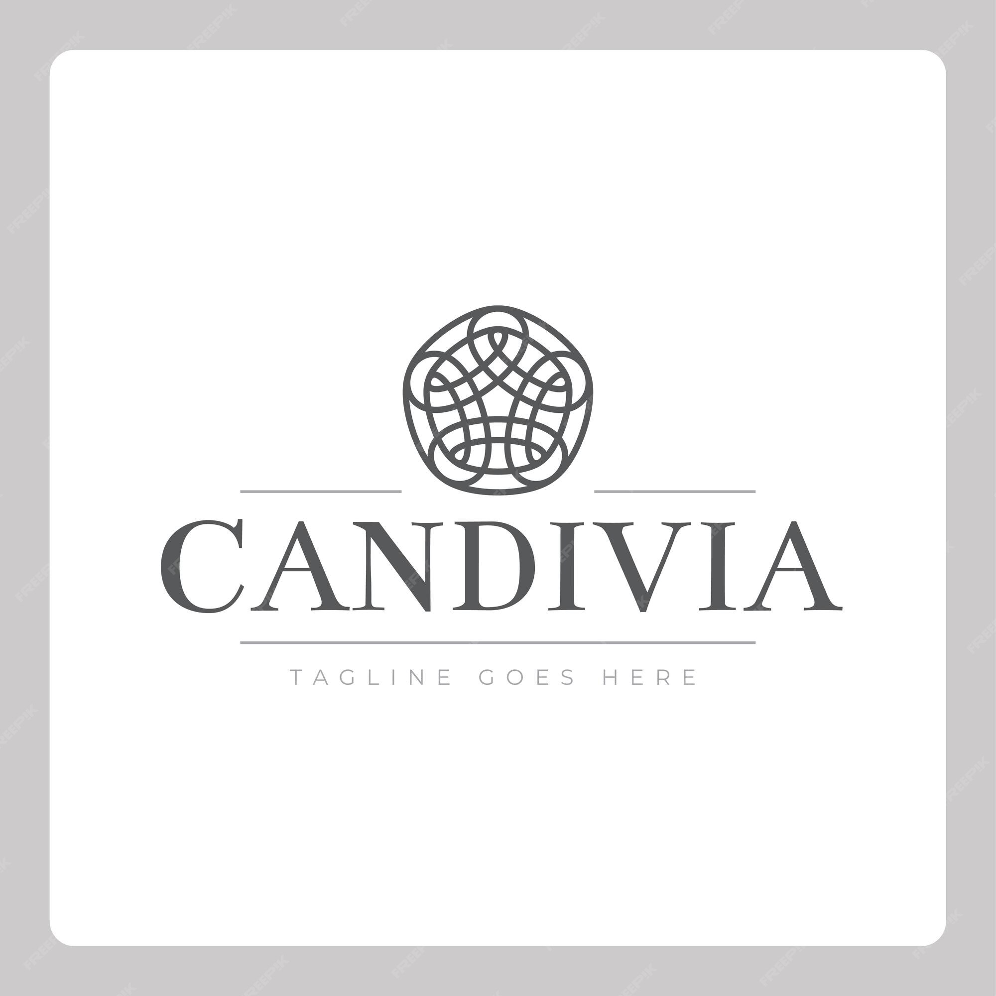 Premium Vector | Free vector modern candivia logo template Premium Vector | Free vector modern candivia logo template