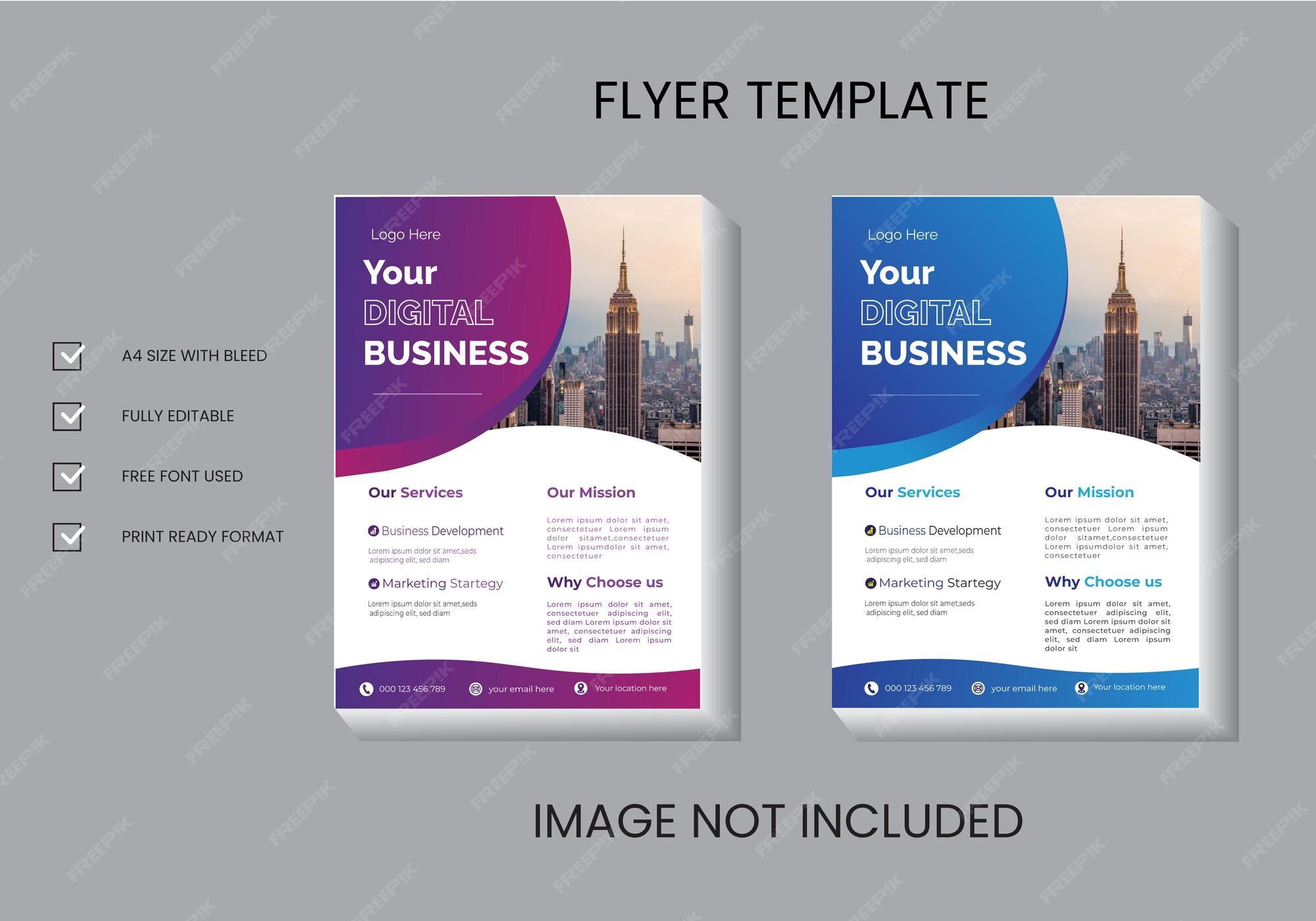Premium Vector | Free vector modern flyer template Premium Vector | Free vector modern flyer template