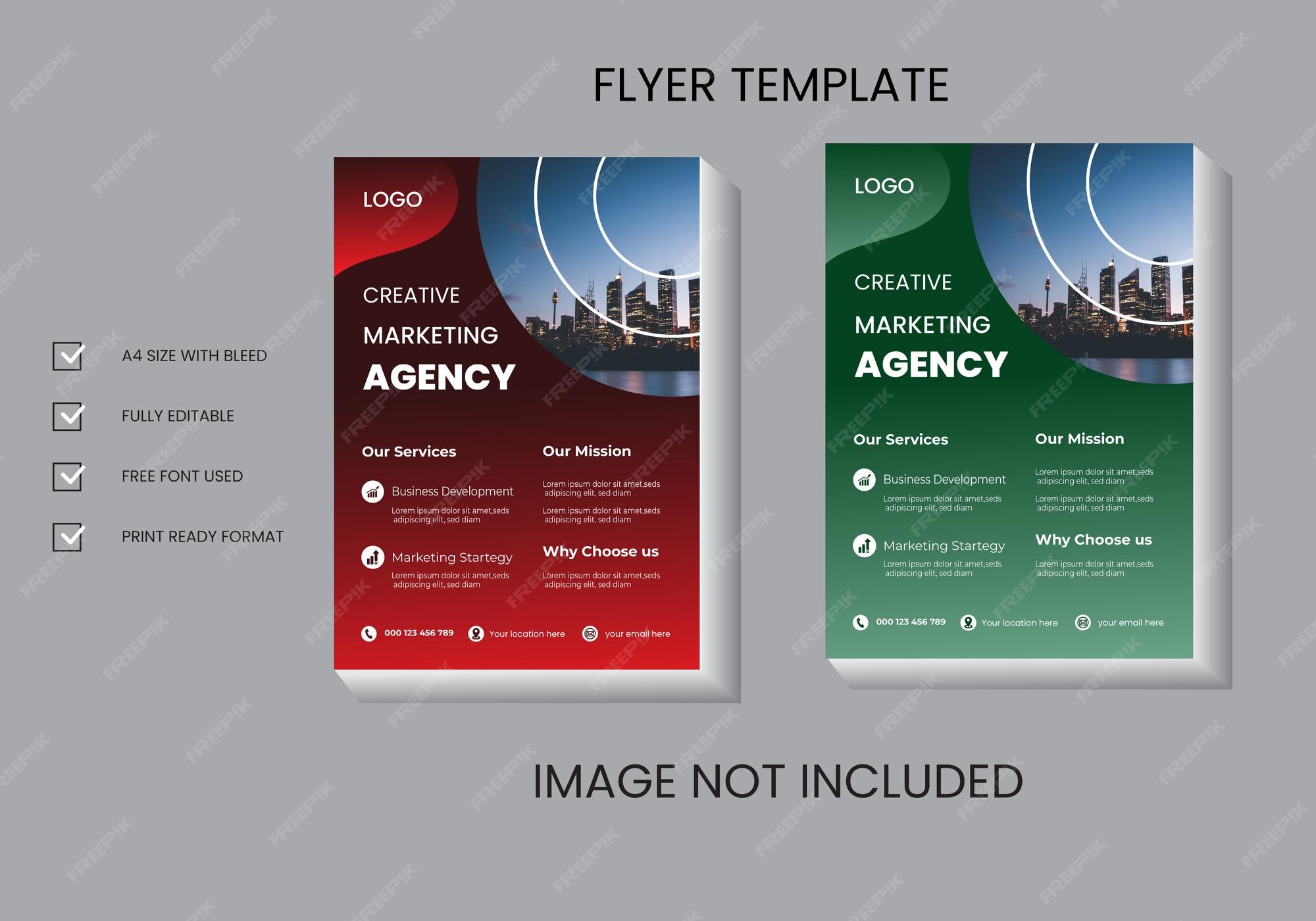 Premium Vector | Free vector modern flyer template Premium Vector | Free vector modern flyer template